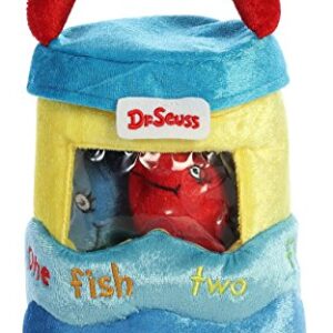 Aurora® Whimsical Dr. Seuss™ Dr. Seuss Fish Playset Stuffed Animal - Magical Storytelling - Literary Inspiration - Multicolor 8 Inches