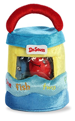 Aurora® Whimsical Dr. Seuss™ Dr. Seuss Fish Playset Stuffed Animal - Magical Storytelling - Literary Inspiration - Multicolor 8 Inches