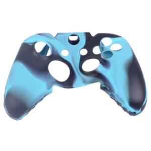 ostent colorful soft silicone protective case cover for microsoft xbox one controller - color blue