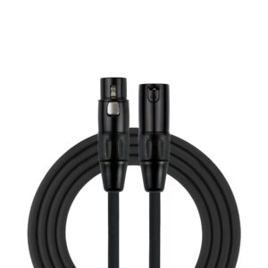 kirlin cable mpc microphone cable, xlr, black, 6ft (mpc-270pb-06/bk)