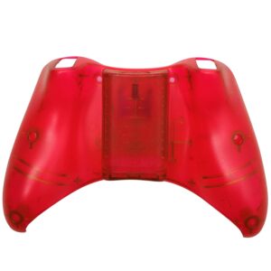 OSTENT Replacement Case Shell & Buttons Kit for Microsoft Xbox 360 Wireless Controller - Color Red