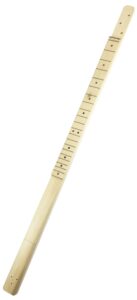 fully-fretted 3-string cigar box guitar neck for 25-inch scale