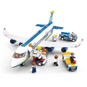 sluban aviation blocks plane bricks toy-airbus (m38-b0366), 463 pieces