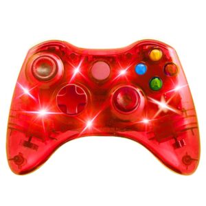 OSTENT Replacement Case Shell & Buttons Kit for Microsoft Xbox 360 Wireless Controller - Color Red