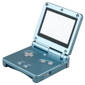 ostent full housing shell case cover replacement for nintendo gba sp gameboy advance sp - color light blue