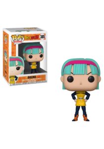 funko pop animation: dragonball z - bulma (yellow outfit) collectible figure, multicolor