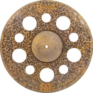 meinl cymbals byzance 18" extra dry thin trash crash — made in turkey — hand hammered b20 bronze, 2-year warranty (b18edtrc)