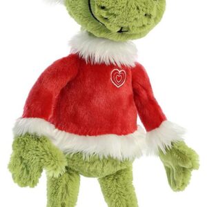 Aurora® Whimsical Dr. Seuss™ Grinch Santa Stuffed Animal - Magical Storytelling - Officially Licensed - Green 16 Inches