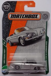 matchbox 2018 basic vehicle mbx road trip 15/35 - volkswagen type 34 karmann ghia (silver)