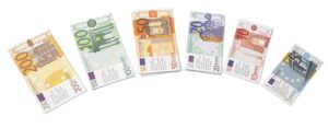 learning resources euro pack, set of 60 banknotes