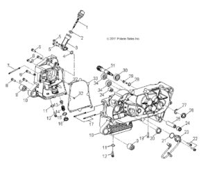 polaris atv gear position sensor, genuine oem part 0452128, qty 1