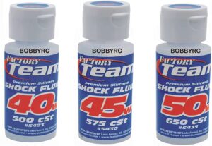 3 pack team associated 40 45 50 weight 40wt 45wt 50wt silicone shock oil fluid 5435 5430 5423 losi