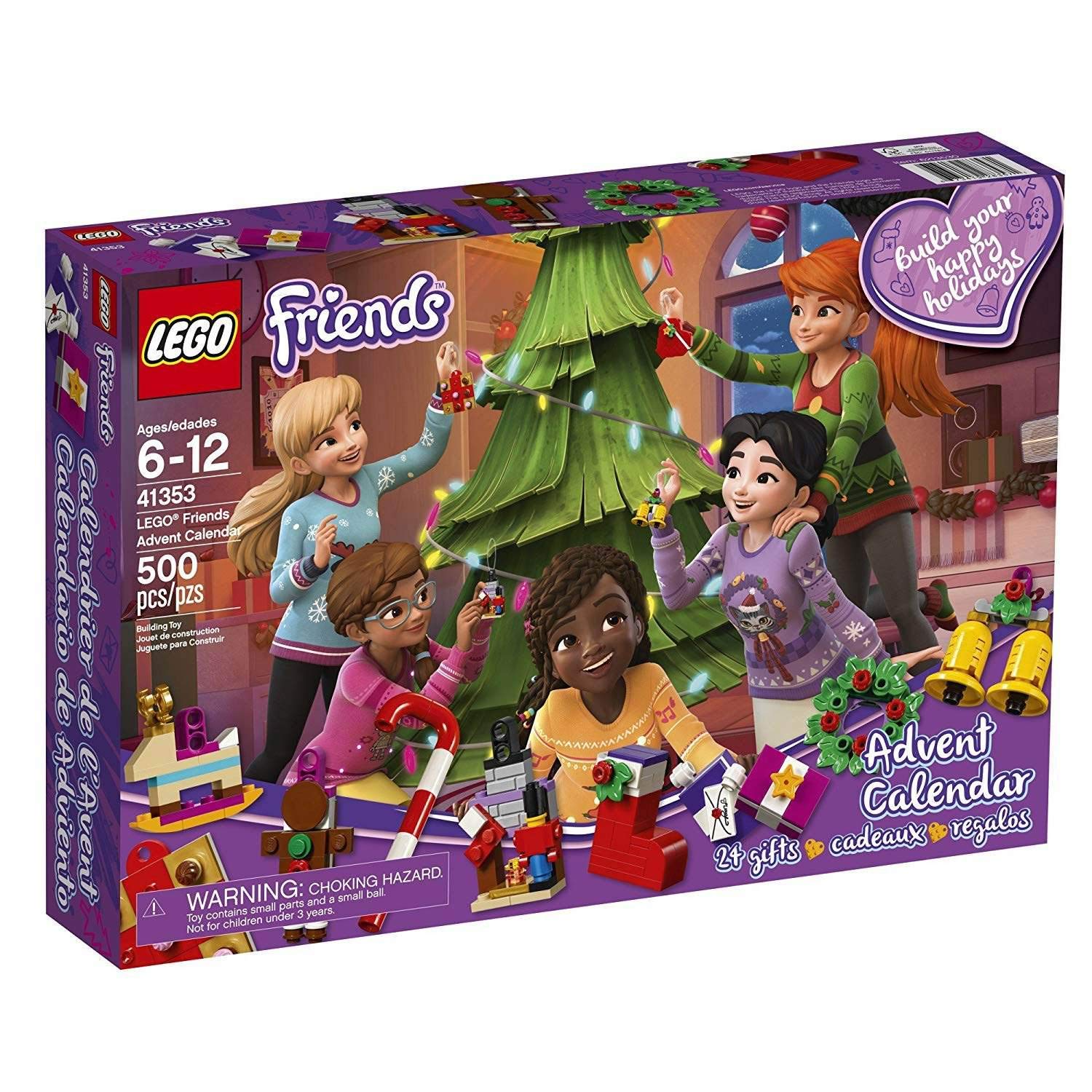 LEGO Friends Advent Calendar 41353, New 2018 Edition, Small Building Toys, Christmas Countdown Calendar for Kids (500 Pieces)