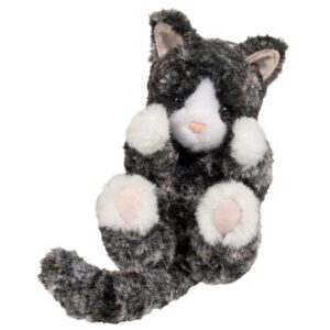 douglas lil' baby black & white kitten plush stuffed animal