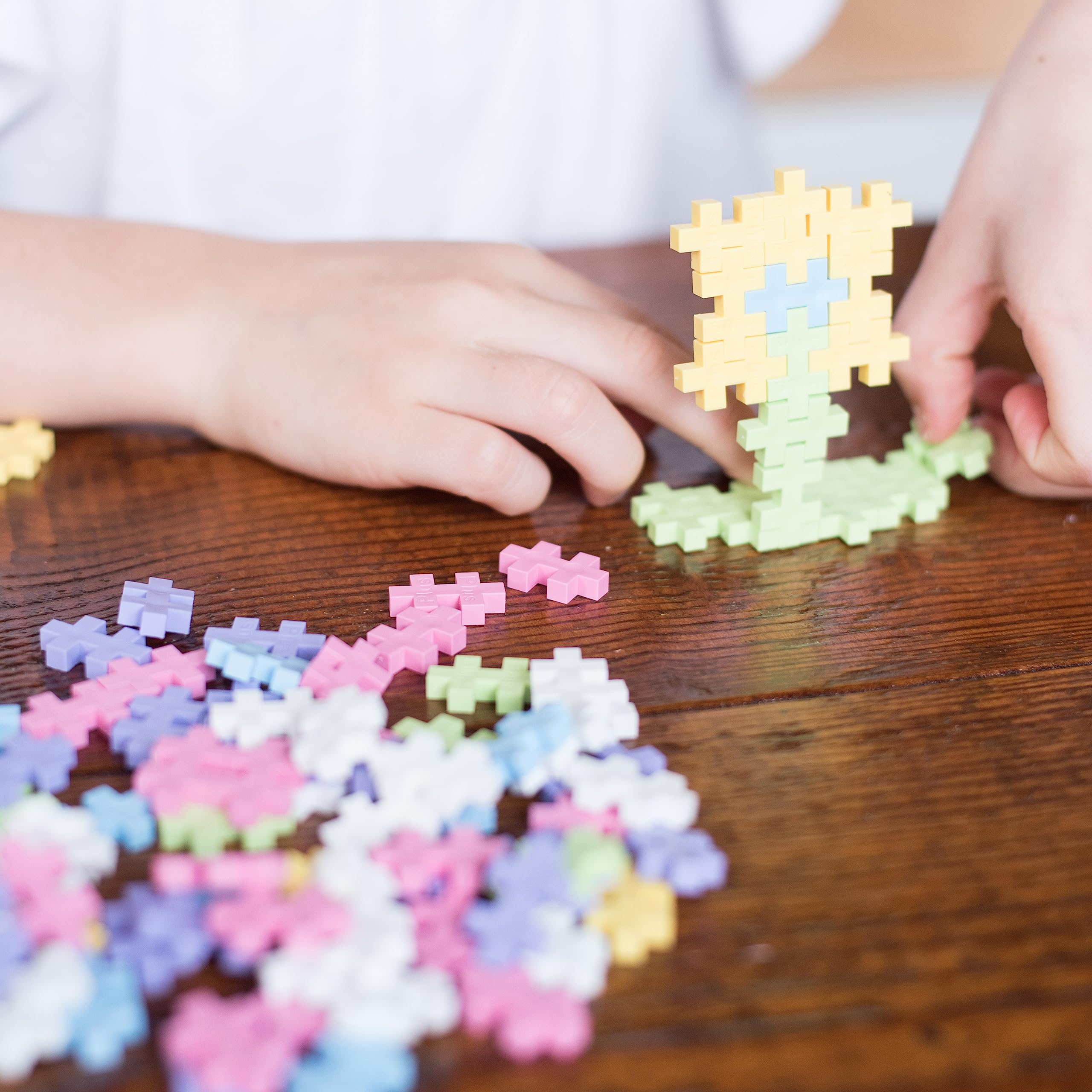 PLUS PLUS – Open Play Set – 150 Piece Pastel Color Mix – Construction Building STEM | STEAM Toy, Interlocking Mini Puzzle Blocks for Kids