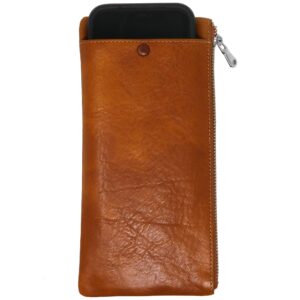 floto roma leather smartphone zip wallet