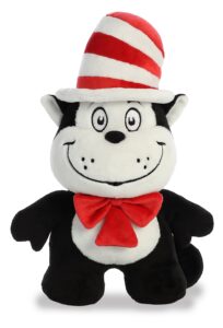 aurora® whimsical dr. seuss™ dood plushie™ cat in the hat stuffed animal - magical storytelling - officially licensed - multicolor 11 inches