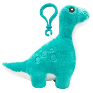 scentco dino dudes backpack buddies - patented gourmet scented plush toy dinosaur clips - brontosaurus (raspberry) - stocking stuffer