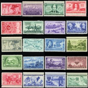 PACK 1-50 Different Mint Vintage Collectible 3 Cent U.S. Postage Stamps All Over 60 Years Old