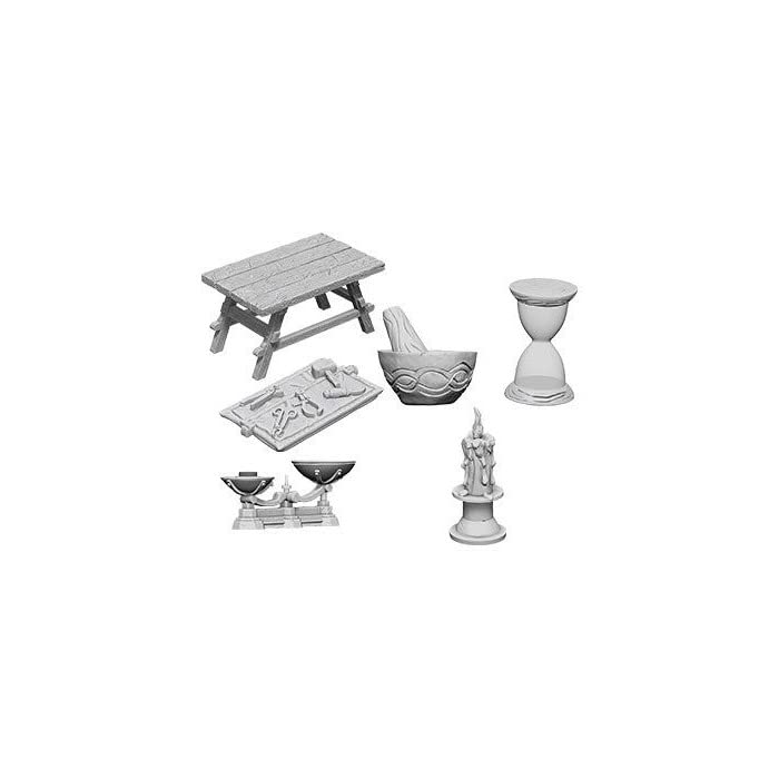 WizKids Deep Cuts Unpainted Miniatures Terrain: Wave 5: Workbench & Tools