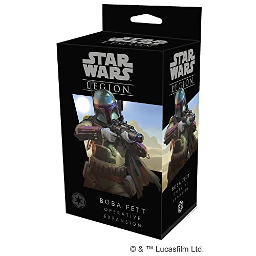 Star Wars: Legion Boba Fett OPERATIVE EXPANSION - Deploy the Notorious Bounty Hunter! Tabletop Miniatures Strategy Game for Kids & Adults, Ages 14+, 2 Players, 3 Hr Playtime, Made by Atomic Mass Games