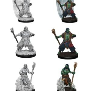 WizKids D&D Nolzurs Marvelous Unpainted Miniatures: Wave 5: Water Genasi Male Druid