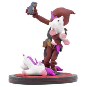 Quantum Mechanix Deadpool Unicorn Selfie Q-Fig Max Toons Figure, Multi-Colored