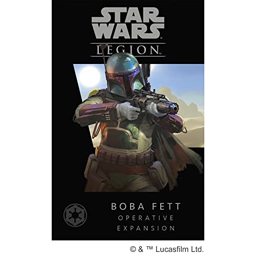 Star Wars: Legion Boba Fett OPERATIVE EXPANSION - Deploy the Notorious Bounty Hunter! Tabletop Miniatures Strategy Game for Kids & Adults, Ages 14+, 2 Players, 3 Hr Playtime, Made by Atomic Mass Games