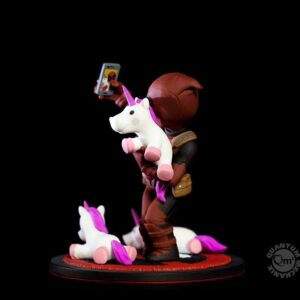 Quantum Mechanix Deadpool Unicorn Selfie Q-Fig Max Toons Figure, Multi-Colored