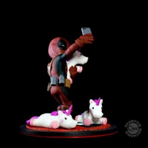 Quantum Mechanix Deadpool Unicorn Selfie Q-Fig Max Toons Figure, Multi-Colored