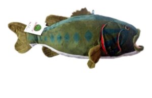 adore 17" cranky the largemouth bass fish stuffed animal plush walltoy wall mount