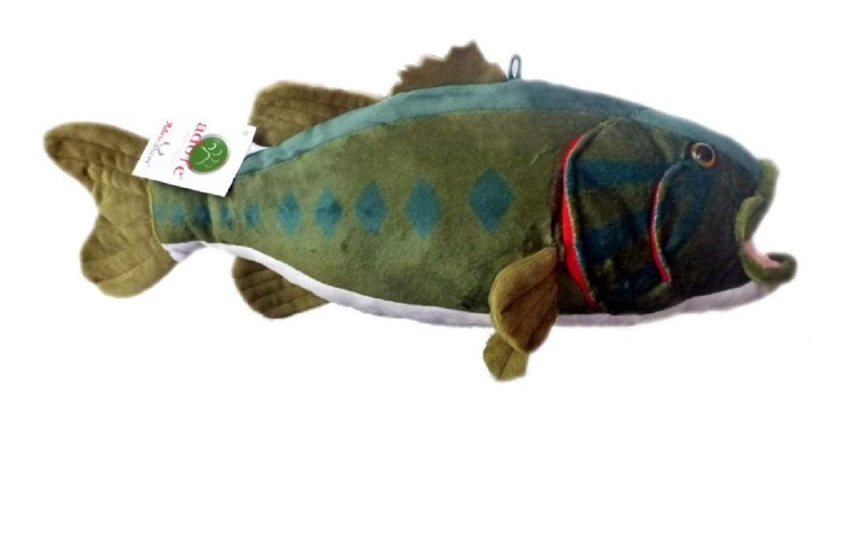 ADORE 17" Cranky the Largemouth Bass Fish Stuffed Animal Plush Walltoy Wall Mount