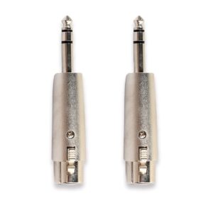 conwork xlr to 6.35mm adapter, 2-pack mono 1/4" 6.35mm male to xlr female connector professional metal construction mic jack plug converter