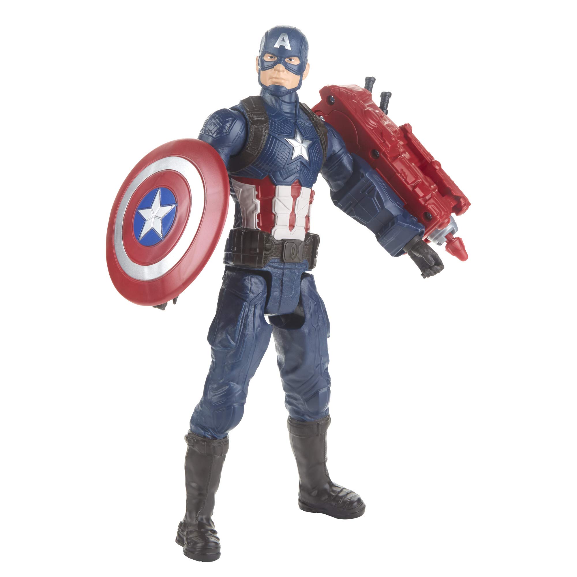 Avengers Marvel Endgame Titan Hero Series Captain America 12"-Scale Super Hero Action Figure Toy with Titan Hero Power Fx Port