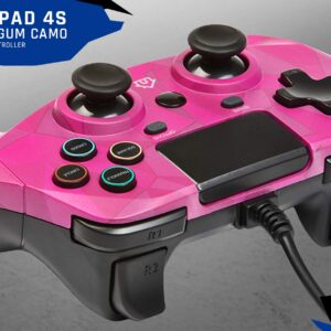 snakebyte GamePad S Wired (Bubblegum Camo) - compatible with PS4