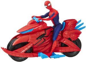 spider-man marvel figure with cycle