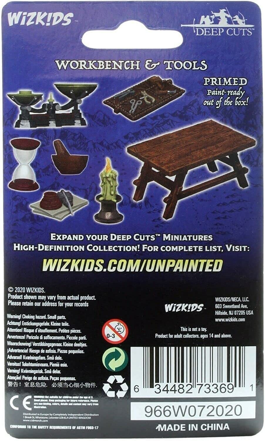 WizKids Deep Cuts Unpainted Miniatures Terrain: Wave 5: Workbench & Tools