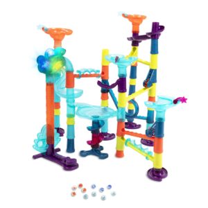 b. toys- marble run toy set- developmetal stem toy- 62 piece educational building toy with lights & sound- 3 years +