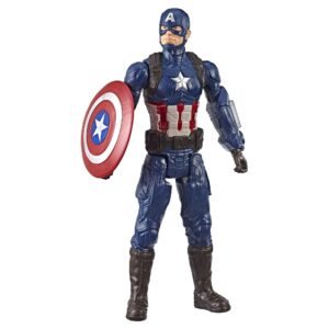 avengers marvel endgame titan hero series captain america 12"-scale super hero action figure toy with titan hero power fx port