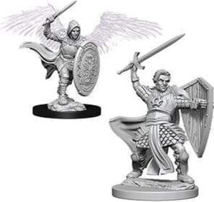 neca d&d nolzurs marvelous unpainted miniatures: wave 5: aasimar male paladin