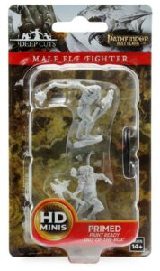 pathfinder deep cuts unpainted miniatures: wave 6: elf male fighter