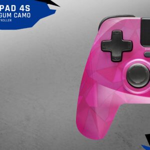 snakebyte GamePad S Wired (Bubblegum Camo) - compatible with PS4