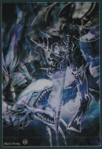 (100) small size dark magician vs blue-eyes white dragon card sleeves 63x90 mm