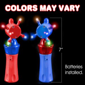 ArtCreativity Light Up Spinning Wand for Kids – LED Spinning Light Up Toy with Flashing Lights – Fun Light Spinner Toy for Parties, Birthdays, Classroom Prizes, and Gifts – Batteries Included