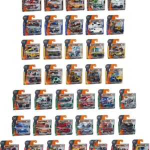 Matchbox Cars, 50-Pack Toy Cars, Construction or Garbage Trucks, Rescue Vehicles or Airplanes in 1:64 Scale (Styles May Vary)