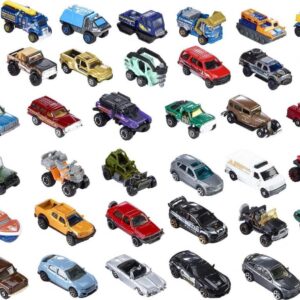 Matchbox Cars, 50-Pack Toy Cars, Construction or Garbage Trucks, Rescue Vehicles or Airplanes in 1:64 Scale (Styles May Vary)