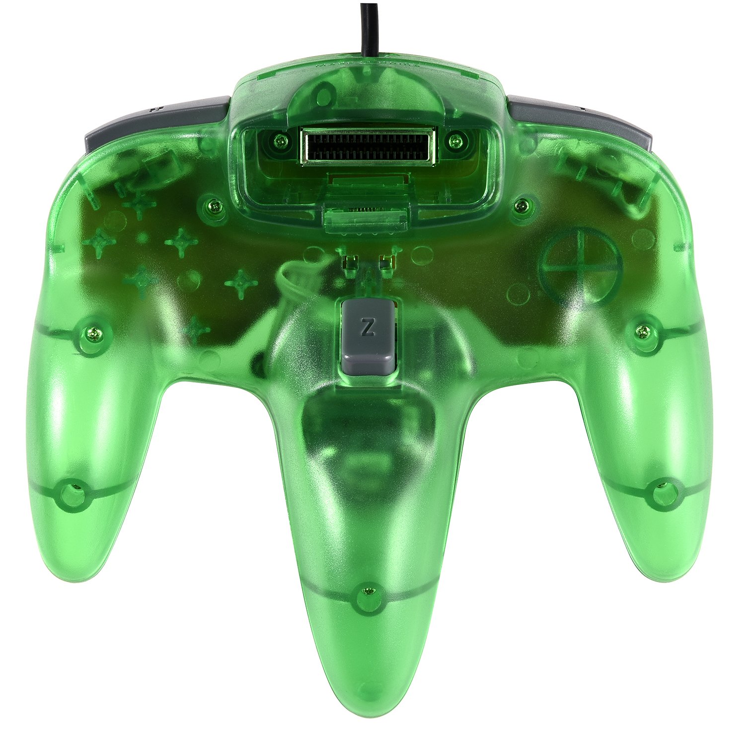 2 Pack Classic Controller for N64 Gaming, miadore Wired Retro Game Pad Joystick Remote Joypad for N64 Video Game System N64 Console - Jungle Green