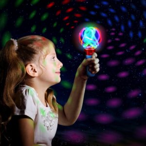 ArtCreativity Light Up Spinning Wand for Kids – LED Spinning Light Up Toy with Flashing Lights – Fun Light Spinner Toy for Parties, Birthdays, Classroom Prizes, and Gifts – Batteries Included