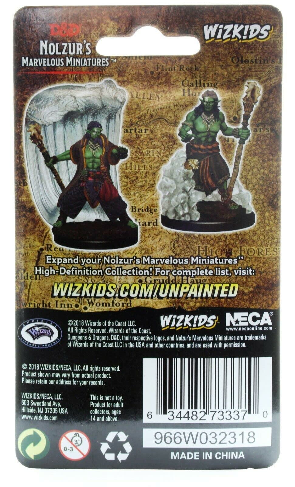 WizKids D&D Nolzurs Marvelous Unpainted Miniatures: Wave 5: Water Genasi Male Druid