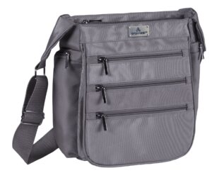 organizzi™ cross-body daybag with rfid protection - assorted colors (grey)